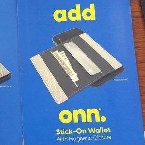 Onn | Accessories | Nwt Onn Stickon Wallet With Magnetic Closure Black ...